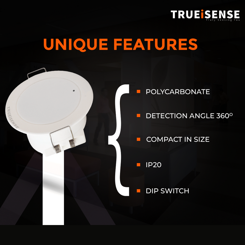 TRUEiSENSE | Wave Detector | True Presence Sensors | 24 Ghz Frequency